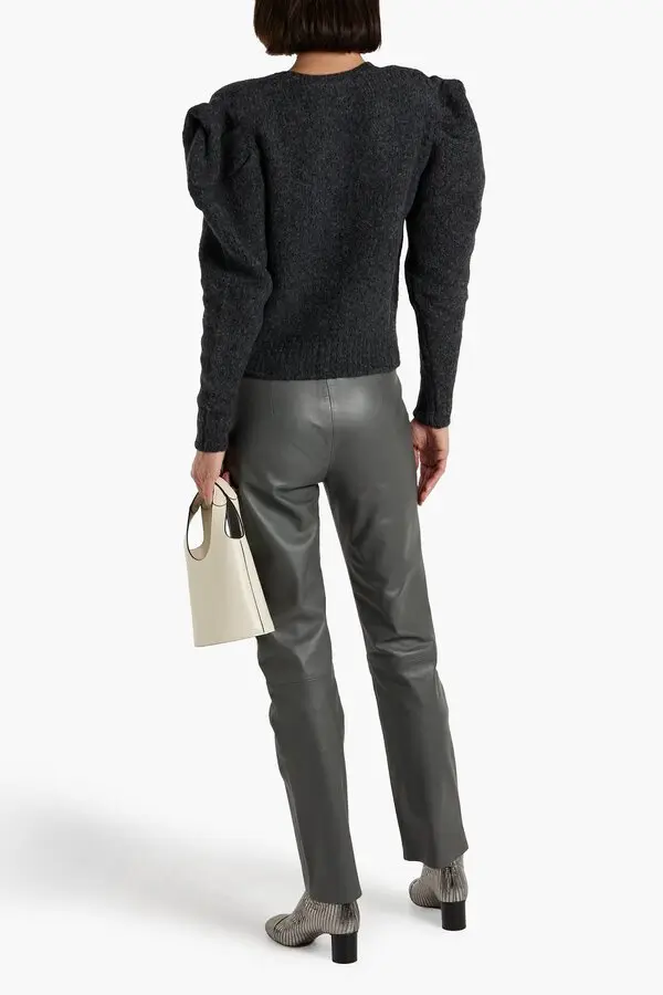 IRO PARIS Over Gathered Wool-blend Sweater