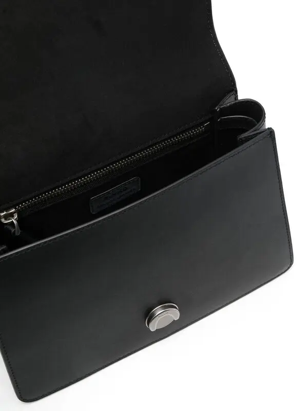 Pinko Love Birds Leather Tote Bag - Black