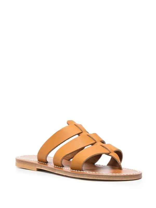 K.JACQUES Dolan Flat Sandals - Brown