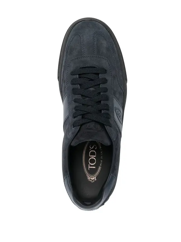 TOD'S Logo-stamp Low-top Sneakers - Blue