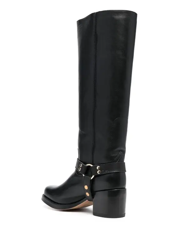 PAUL WARMER Ring-detail Long Boots