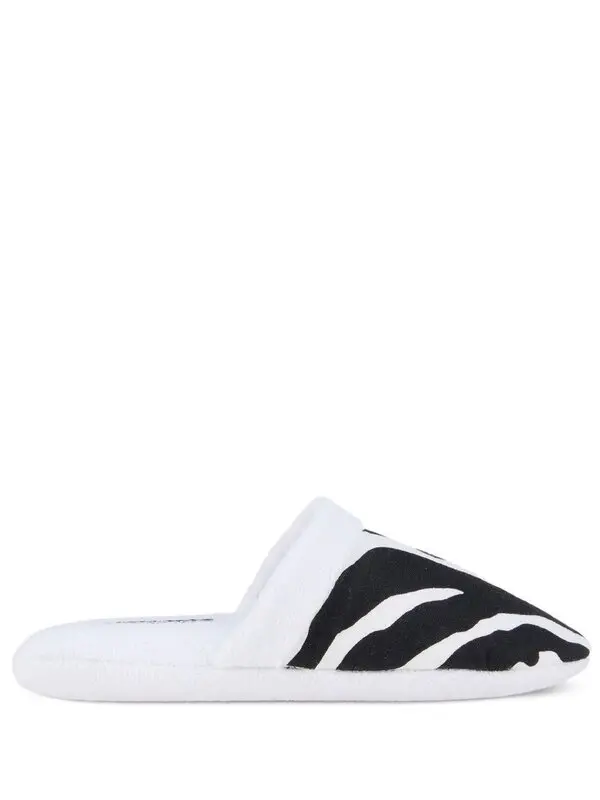 Dolce & Gabbana Cotton Terry Slippers - White