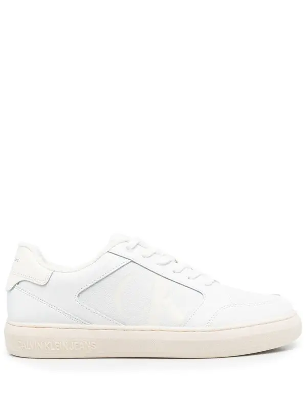 Calvin Klein Logo-print Leather Sneakers