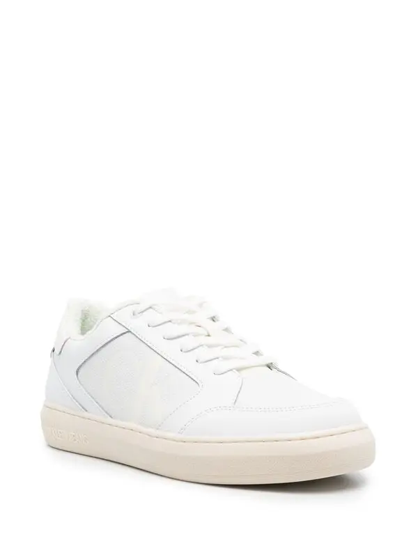 Calvin Klein Logo-print Leather Sneakers