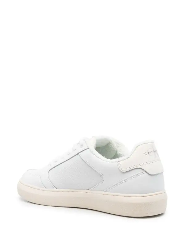 Calvin Klein Logo-print Leather Sneakers