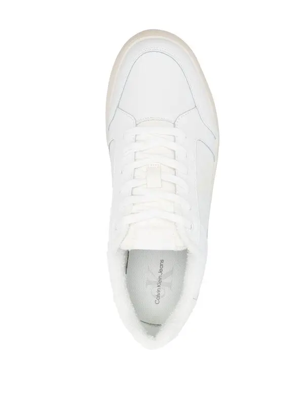 Calvin Klein Logo-print Leather Sneakers