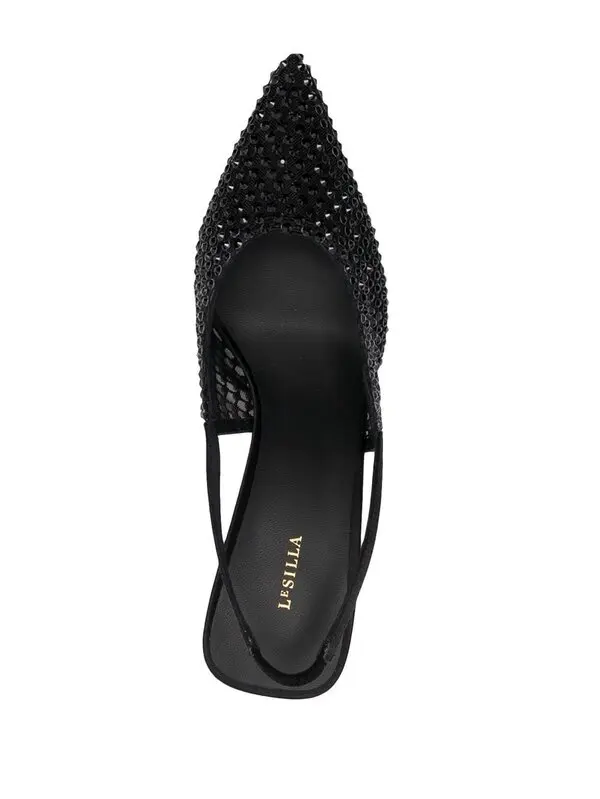 LE SILLA 100mm Gilda Slingback Pumps - Black