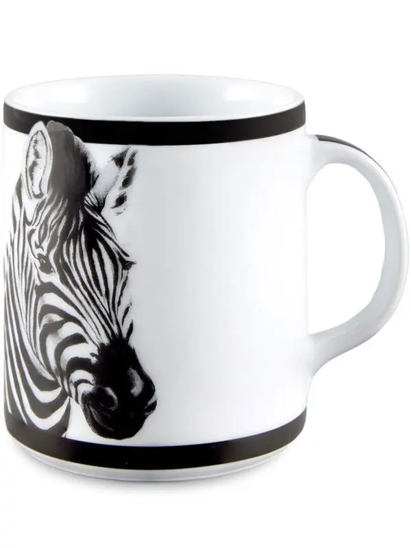 Dolce & Gabbana Zebra-print Porcelain Mug - White