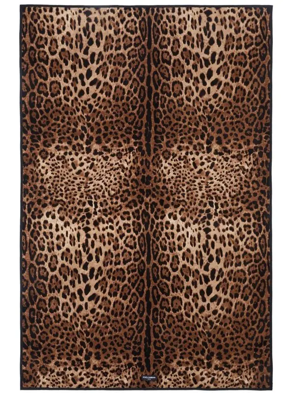 Dolce & Gabbana Leopard-print Terry Cotton Bath Towel