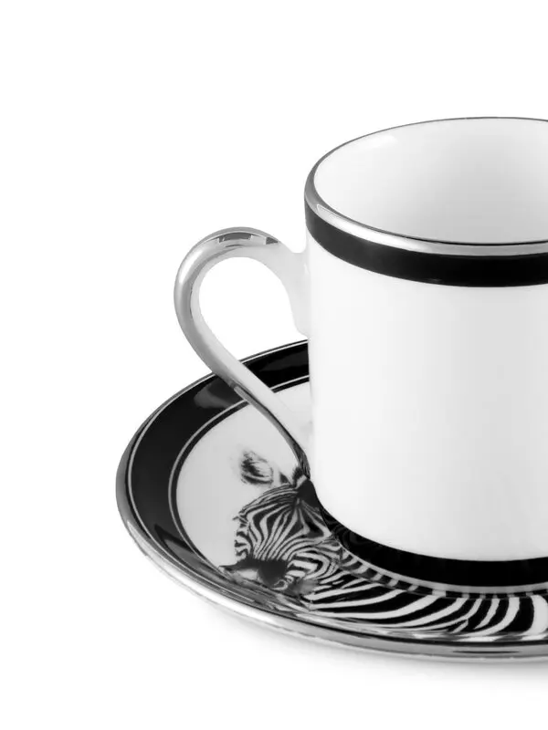 Dolce & Gabbana Zebra-motif Porcelain Espresso Set