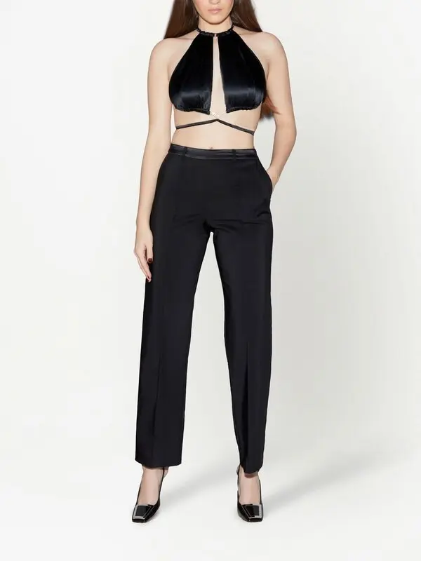 FLEUR DU MAL Crystal Cut-out Trousers