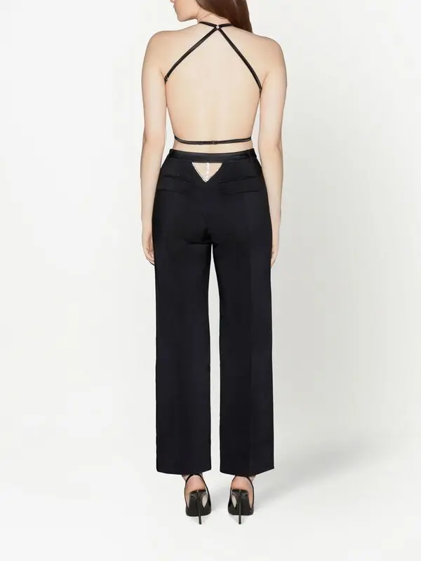 FLEUR DU MAL Crystal Cut-out Trousers