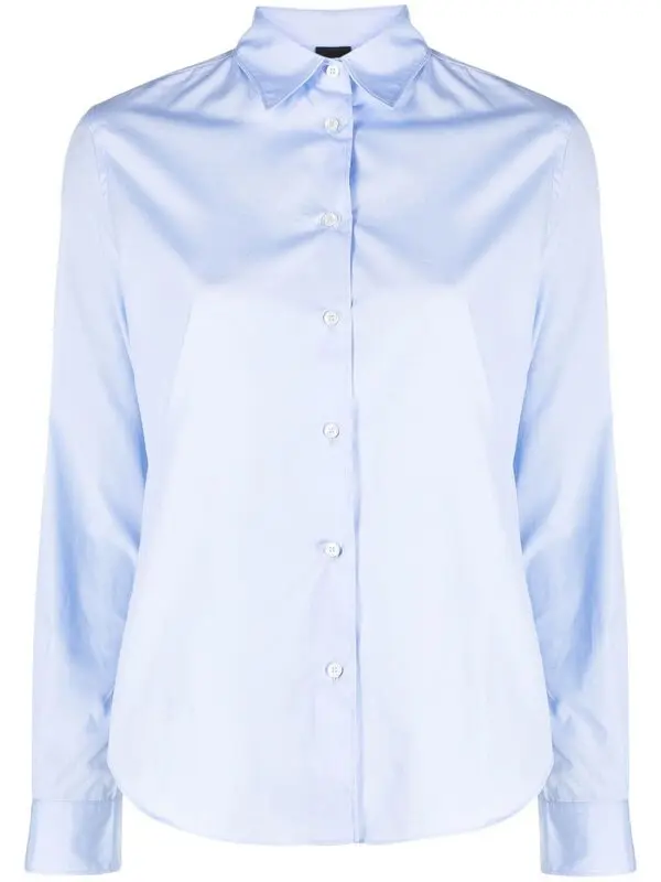 Aspesi Long-sleeved Button-up Shirt - Blue