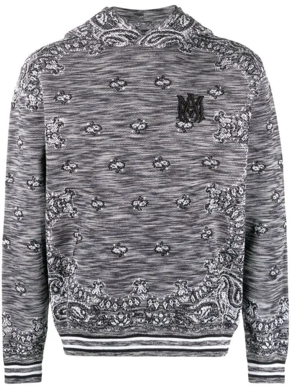 Amiri Logo-patch Pullover Hoodie