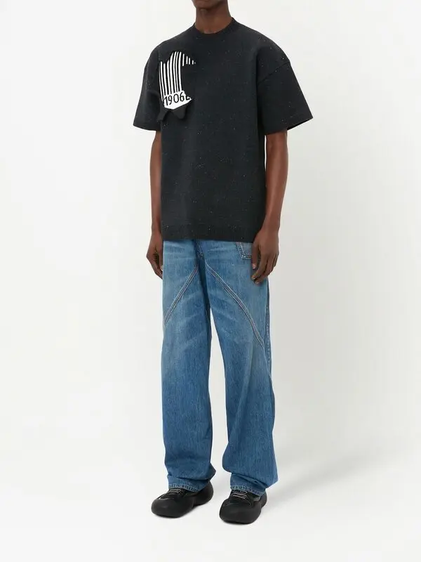 JW Anderson Barcode Print Sweatshirt - Black
