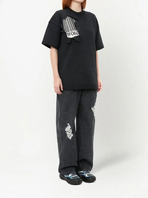 JW Anderson Barcode Print Sweatshirt - Black