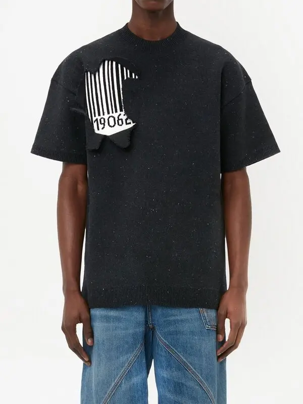 JW Anderson Barcode Print Sweatshirt - Black