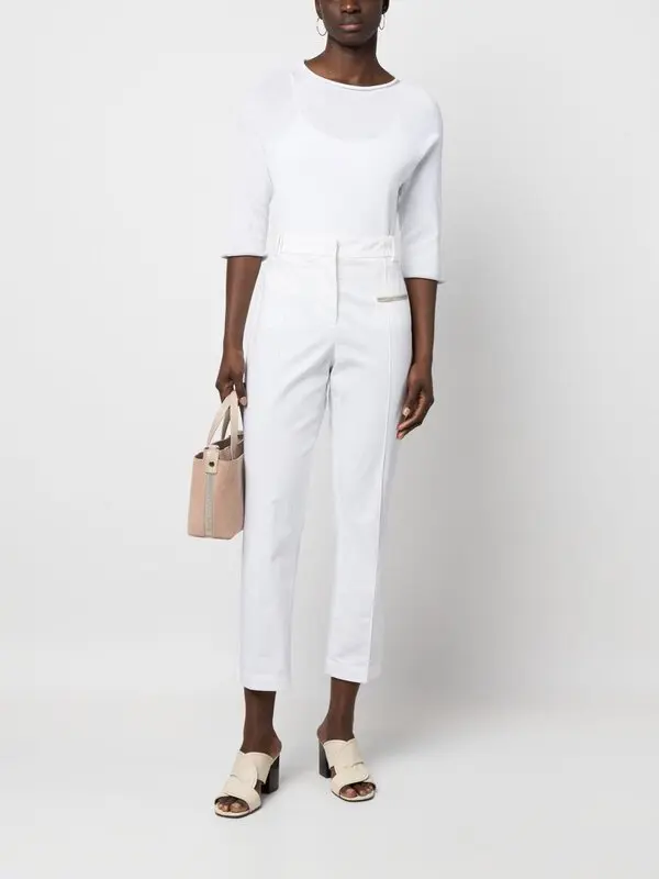 Fabiana Filippi Straight-leg Trousers - White