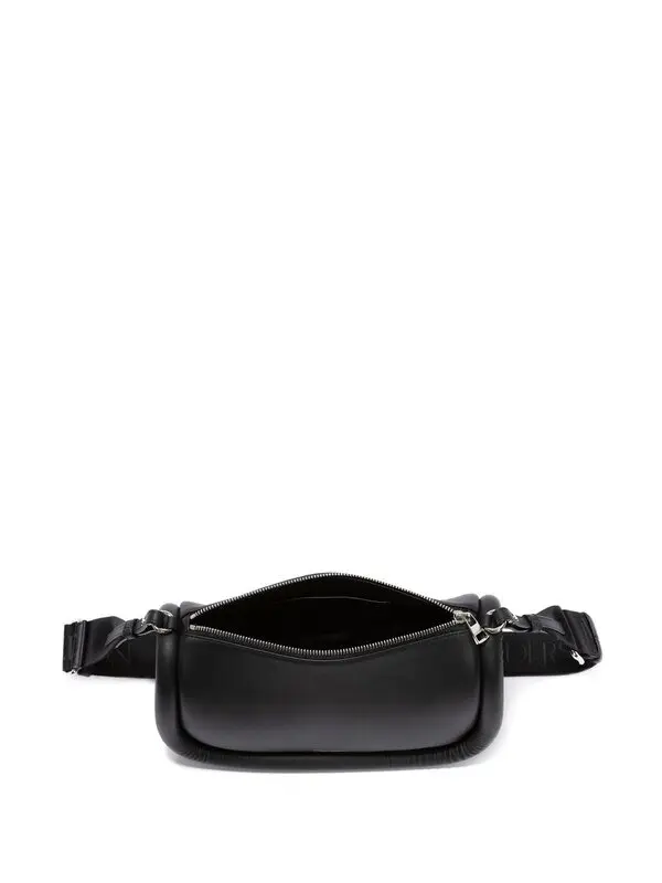 Jw Anderson Bumper Crossbody Bag With Logo Stamp In Black