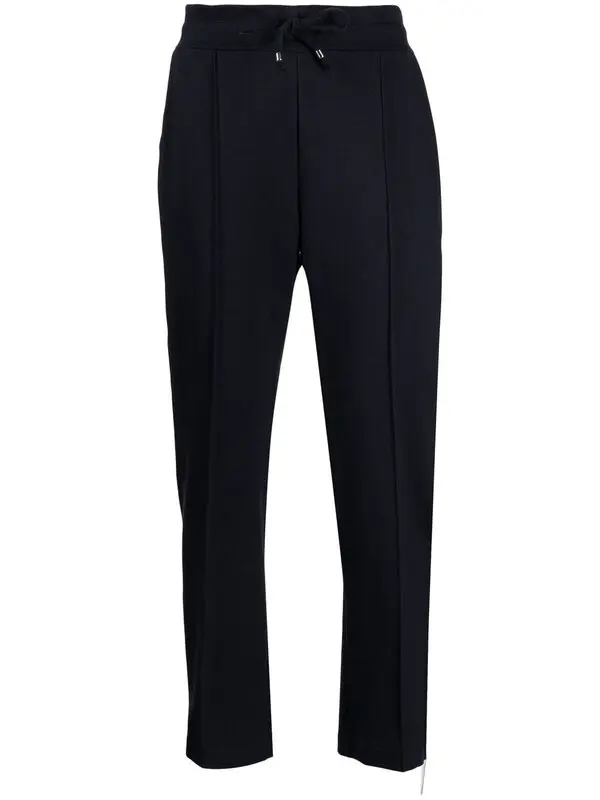 MADISON MAISON Laminated-band Cotton Trousers - Blue