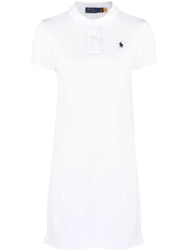 Ralph Lauren Embroidered Polo Dress White 16% Off Editorialist