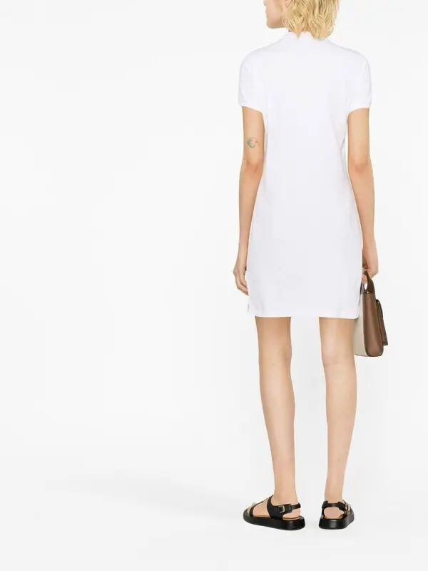 Ralph Lauren Embroidered Polo Dress White 5% Off Editorialist
