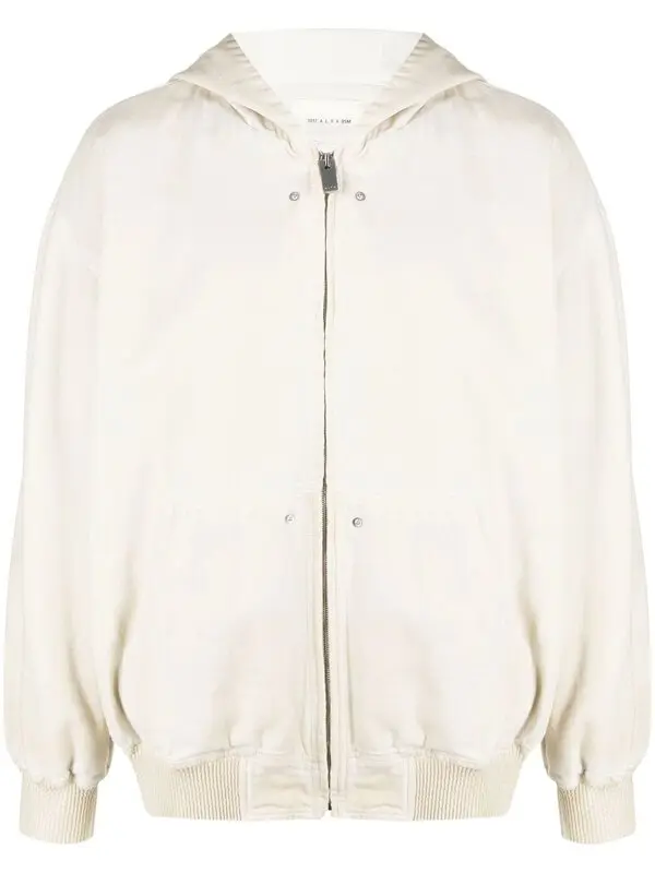 1017 Alyx 9sm Zip-up Hooded Jacket - Neutrals