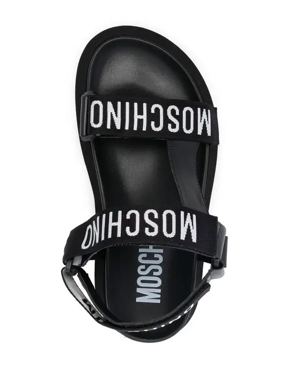 Moschino Jacquard-logo Strap Sandals