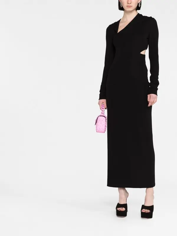 Versace Cut-out Hooded Maxi Dress
