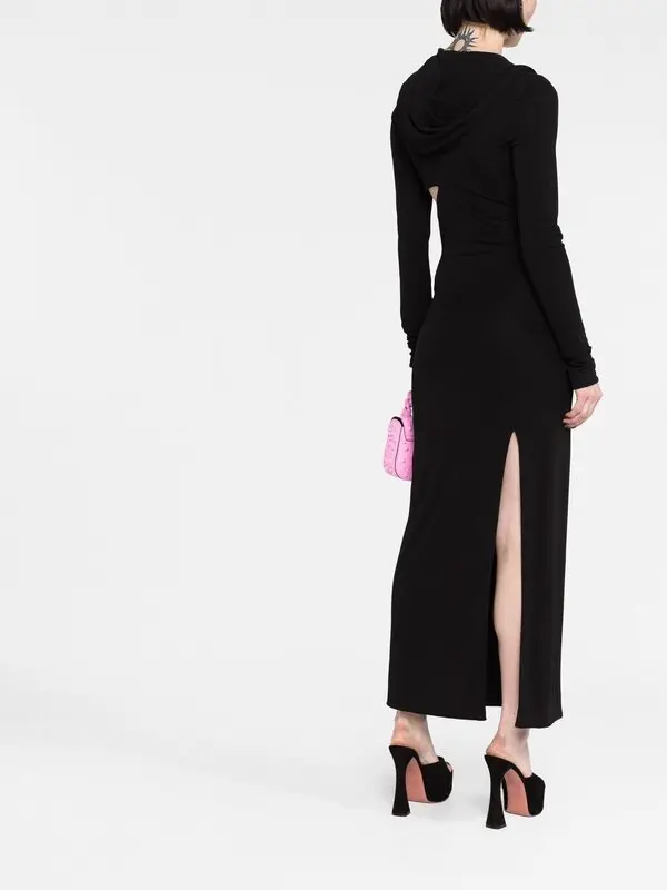 Versace Cut-out Hooded Maxi Dress