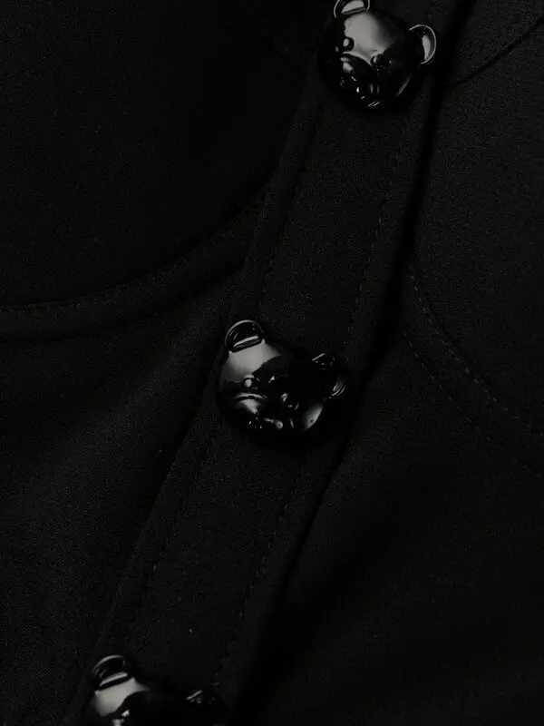 Moschino Teddy Bear-button Bustier Top