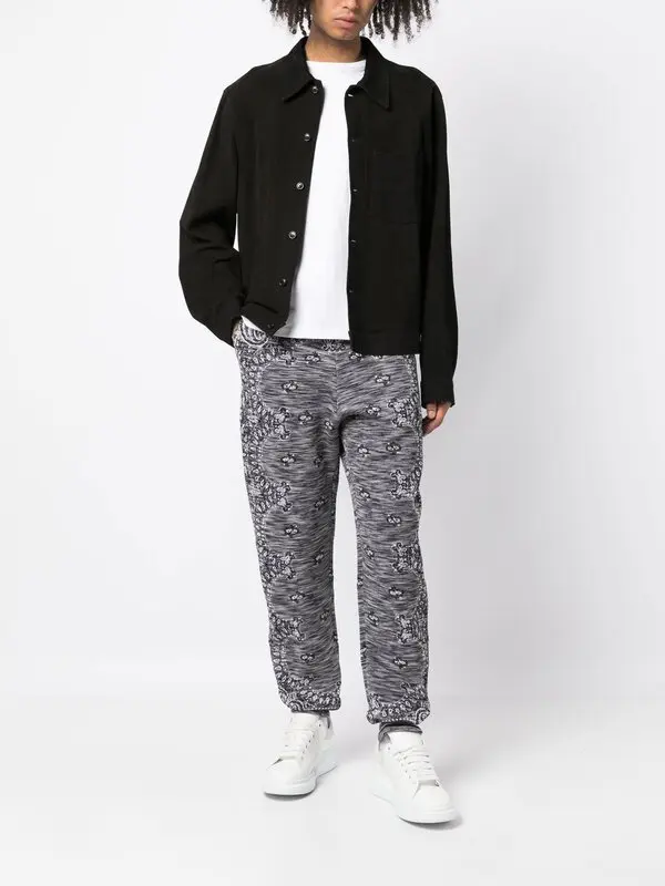 Amiri Bandana Knit Cotton Track Pants