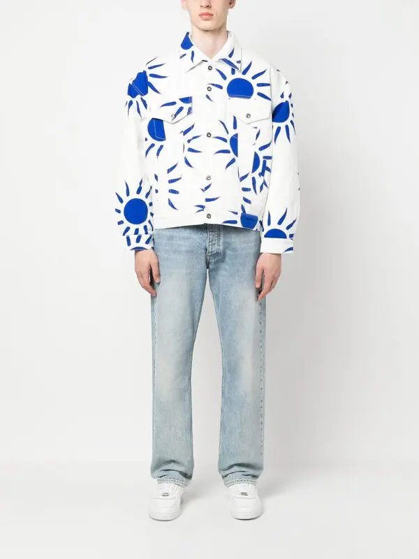 LIBERAL YOUTH MINISTRY Sun-print Denim Jacket