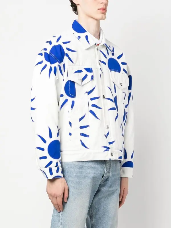 LIBERAL YOUTH MINISTRY Sun-print Denim Jacket