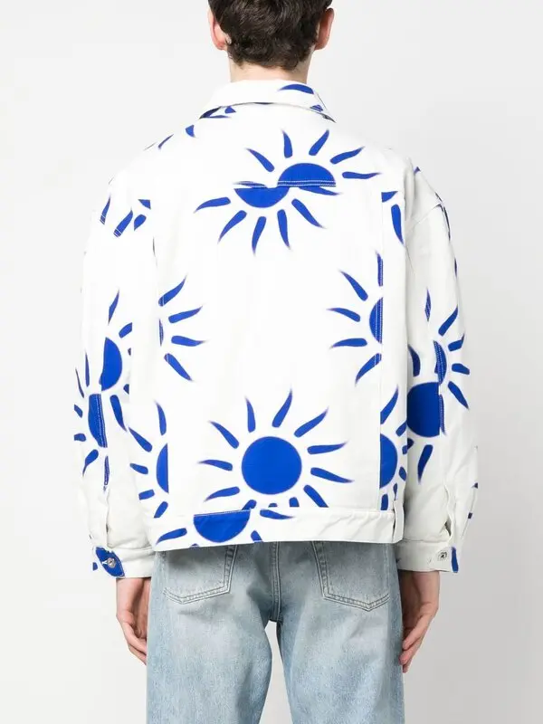 LIBERAL YOUTH MINISTRY Sun-print Denim Jacket
