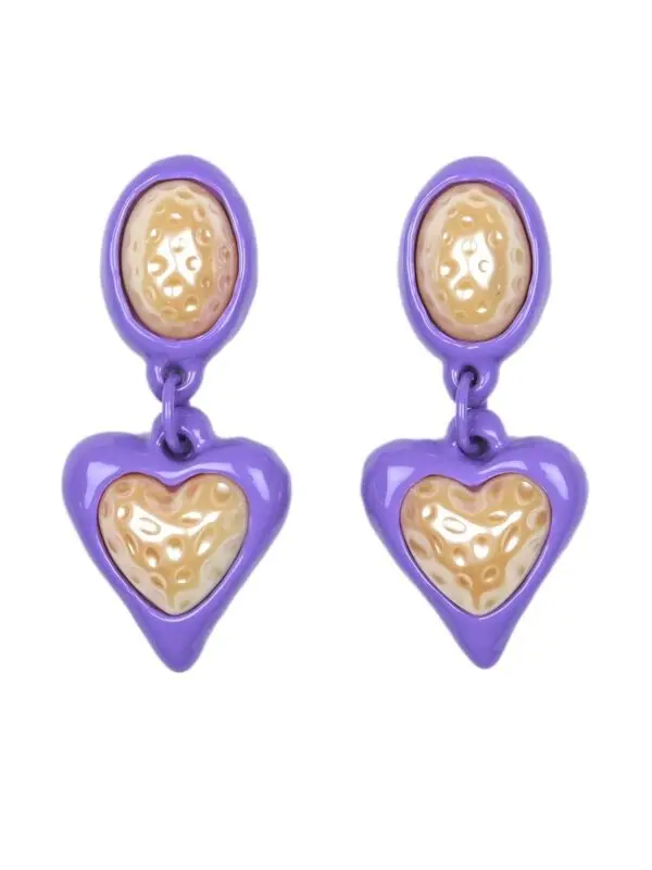 JULIETTA Night Fever Drop Earrings - Purple