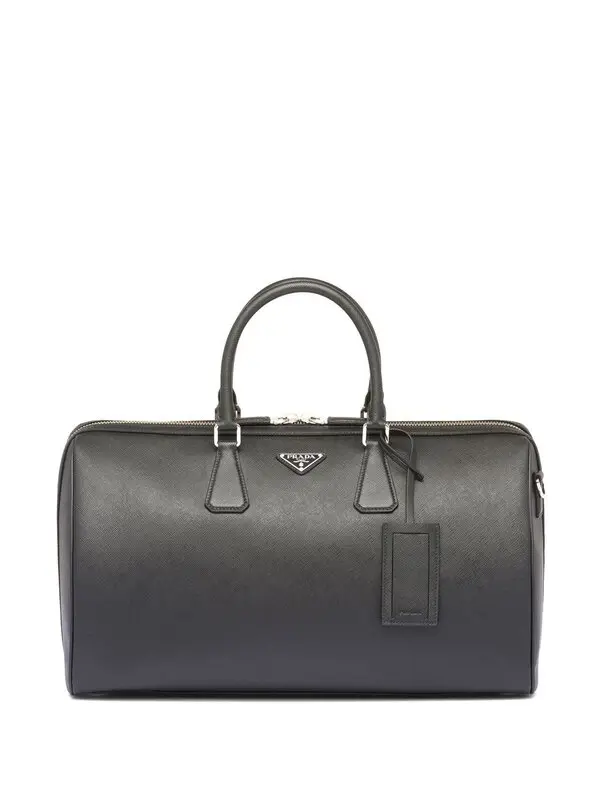 Prada Saffiano Leather Holdall - Black