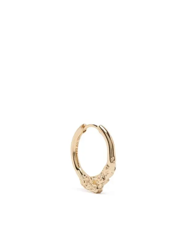 MARIA BLACK Miro 12 Textured Huggie Earring - Gold