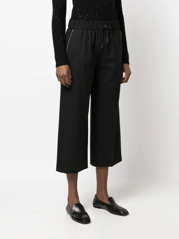 Fabiana Filippi Cropped Flared Trousers