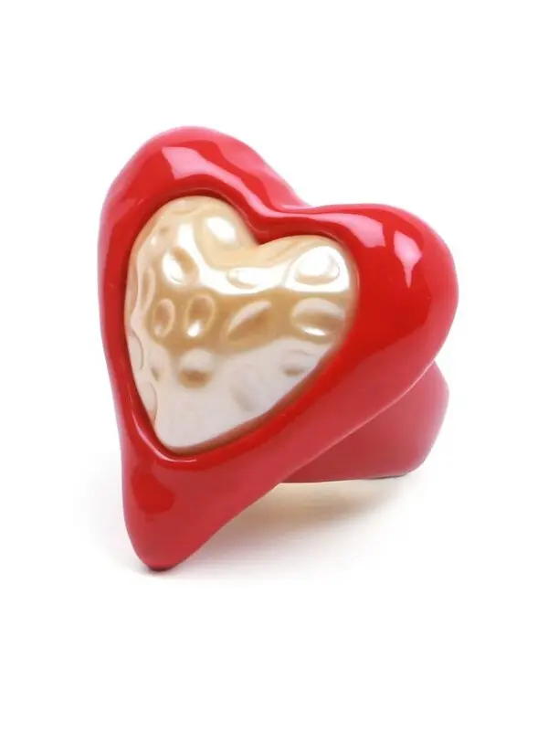 JULIETTA Heart-shaped Resin Ring - Red