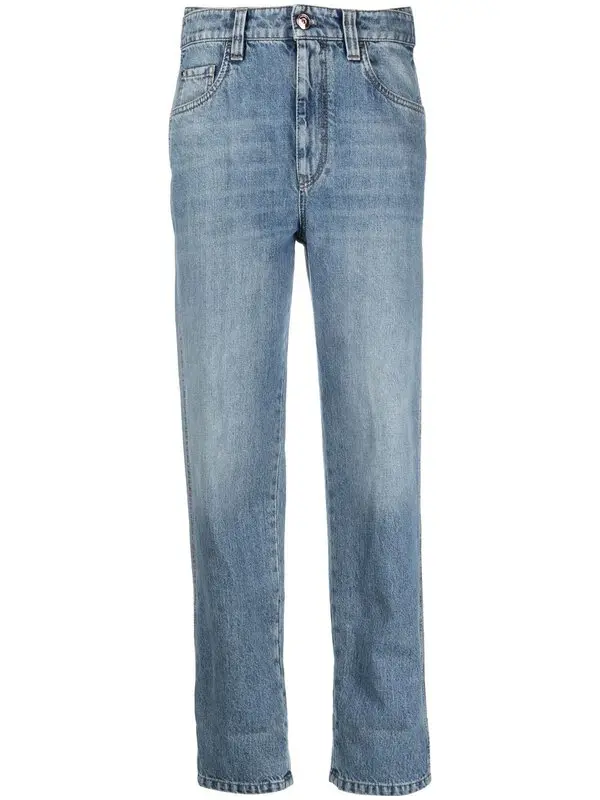 Brunello Cucinelli High-rise Straight-leg Jeans