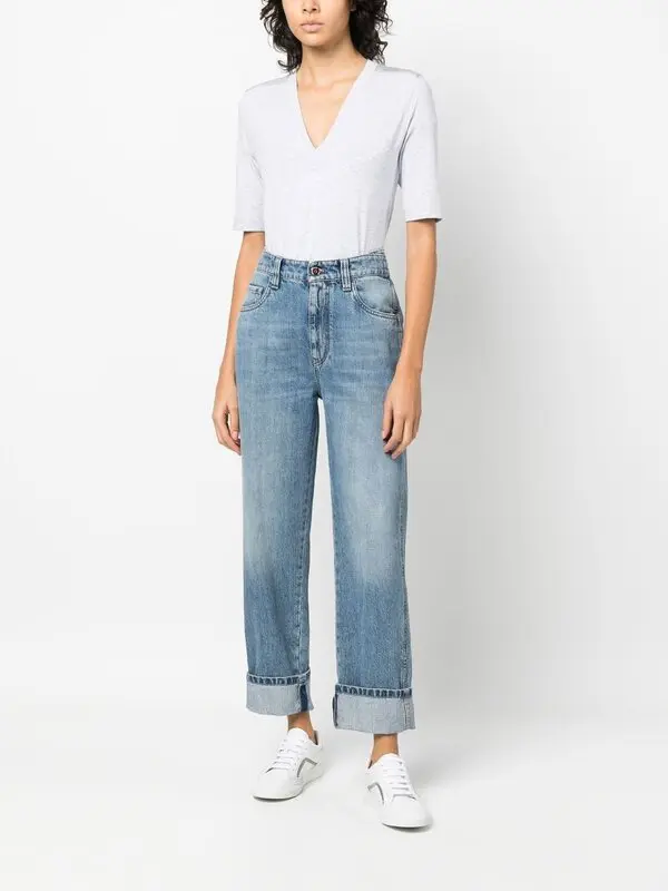 Brunello Cucinelli High-rise Straight-leg Jeans