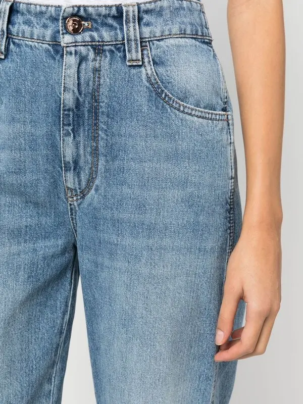 Brunello Cucinelli High-rise Straight-leg Jeans