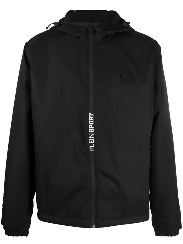 PLEIN SPORT Zip-up Hooded Jacket