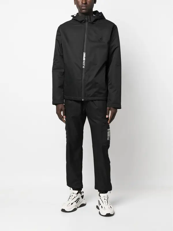 PLEIN SPORT Zip-up Hooded Jacket