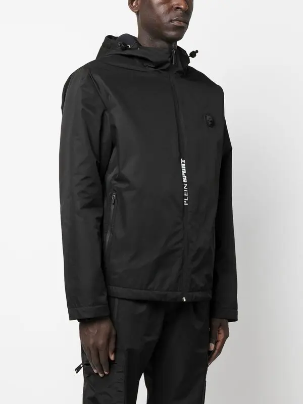 PLEIN SPORT Zip-up Hooded Jacket