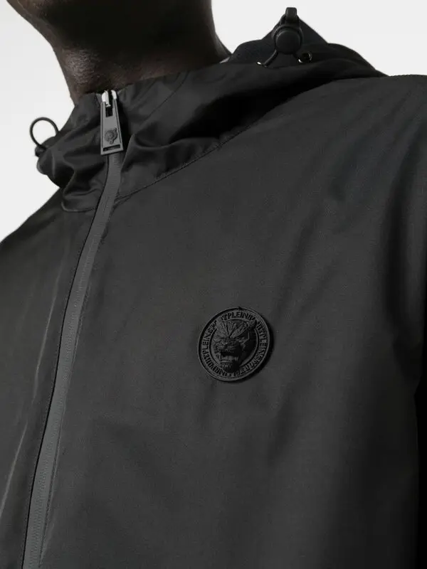 PLEIN SPORT Zip-up Hooded Jacket