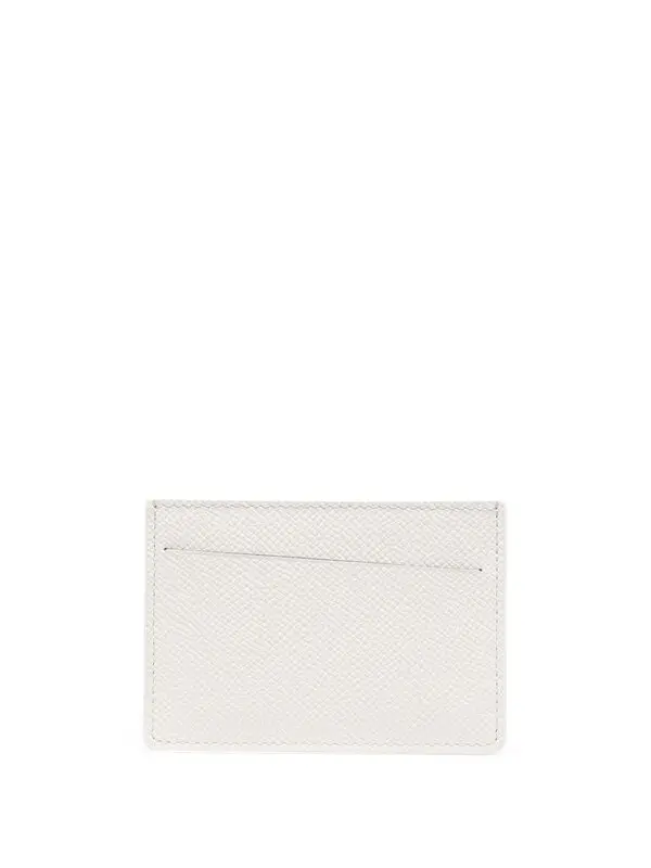 MAISON MARGIELA Four-stitch Leather Card Holder - White