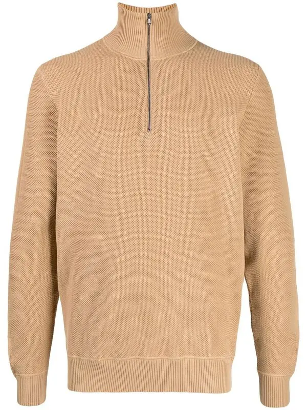 Pringle Of Scotland Half-zip Cotton Jumper