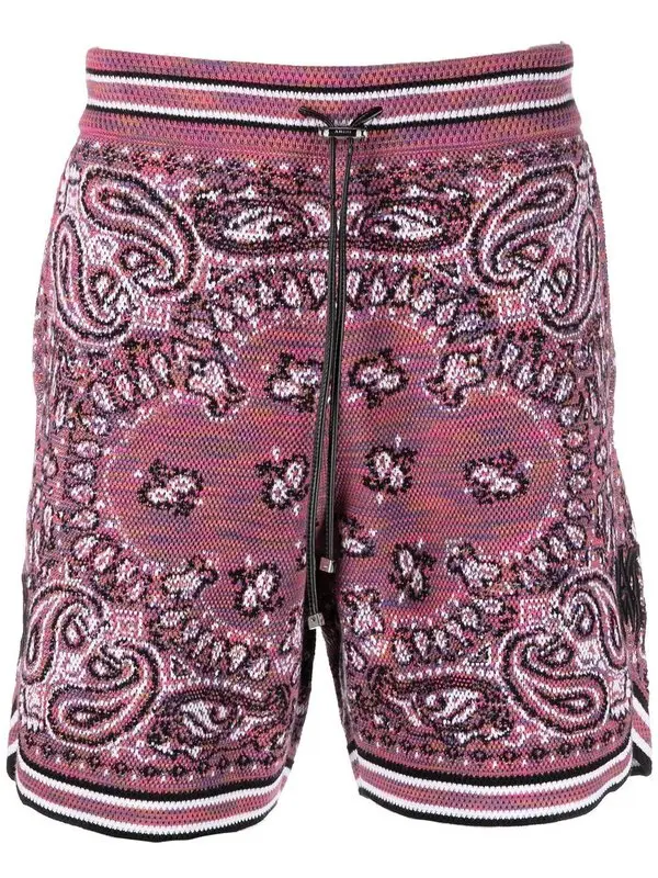 Amiri Paisley-print Track Shorts
